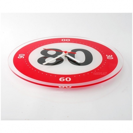 Acrylic Perspex wall clock format TRAFFIC SIGNAL model.