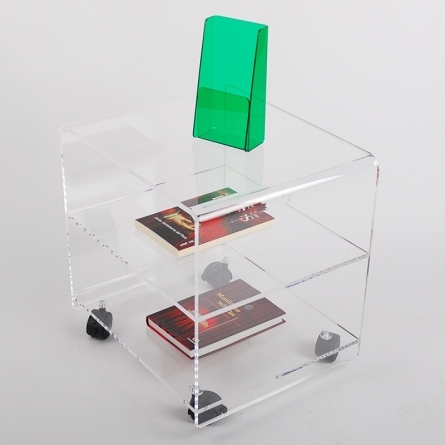 Plexiglas trolley with SHELF | Faberplast